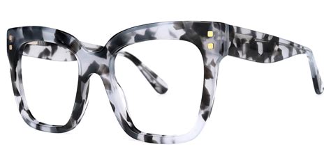 Minguela Square Gray Tortoise Eyeglasses And Acetate Frames