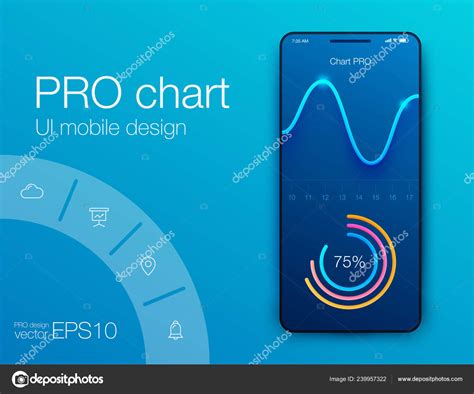Mobile Phone Application For Analytics Stock Vector Stock Vector By