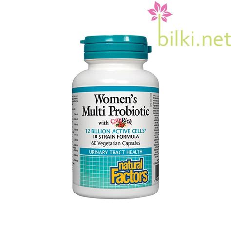 Мулти пробиотик за жени 12 млрд Natural Factors 60 V капс
