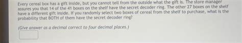 solved every cereal box has a t inside but you cannot