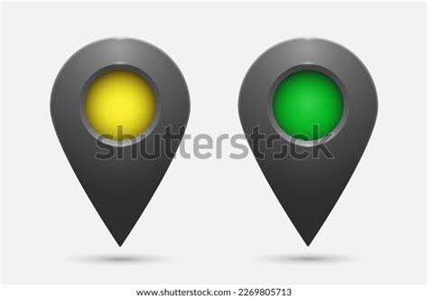 Realistic Geolocation Icons Colored Inserts On Stock Vector Royalty Free Shutterstock