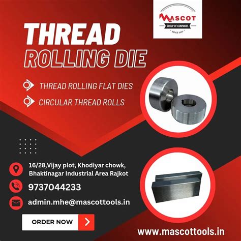 Round Thread Rolling Dies At ₹ 6500piece In Rajkot Id 2786356573