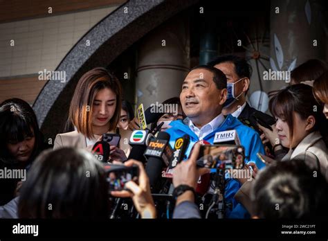 Kmt President Candidate Hou Yu Ih Was Answering Questions From The