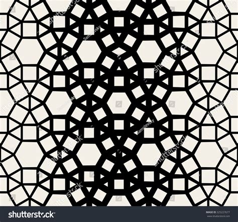 Vector Seamless Black White Triangle Square Stock Vector Royalty Free