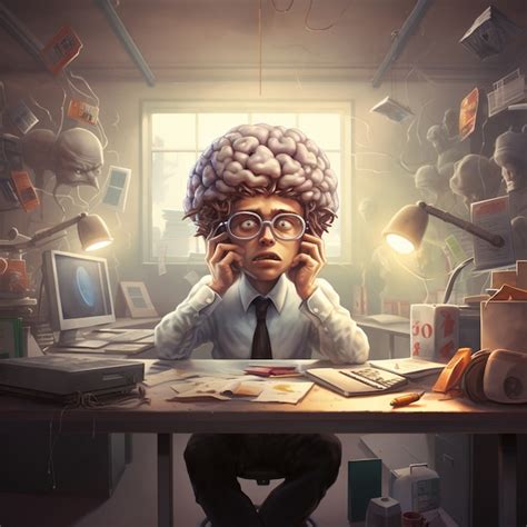 Human Brain Detailed Structure Ai Generated Image