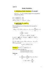 Lecture9 570 Pdf AMS570 Order Statistics 1 Definition Order