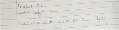 Solved Problem Given Ca B Find What Is The Value Of Chegg Com