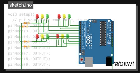 Simpang 4 Wokwi Esp32 Stm32 Arduino Simulator