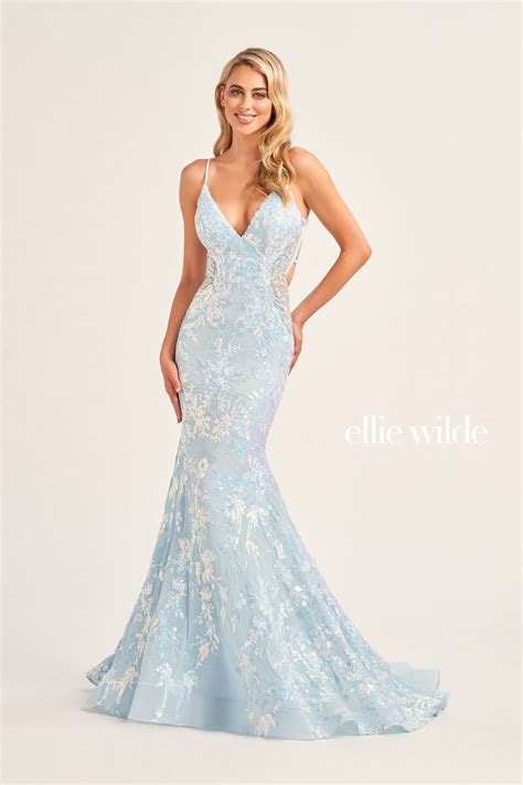 Royal Blue Ellie Wilde Ew35011 Mermaid Prom Long Formal Gown For 5990