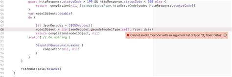 Swift Why Doesnt My Template Work With Jsondecodable Stack Overflow