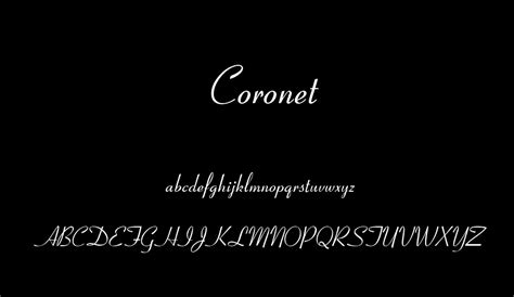Coronet Free Font