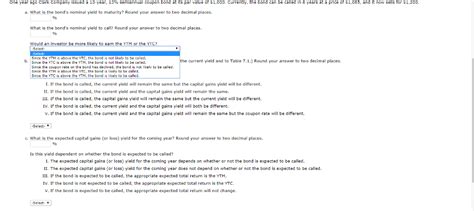 Solved Part B What Is The Current Yield Hint Refer