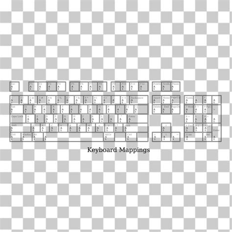 Free Svg Vector Image Of Full Pc Keyboard Template For Defining Key