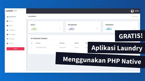 Source Code Aplikasi Laundry Menggunakan Php Native And Mysql Gratis