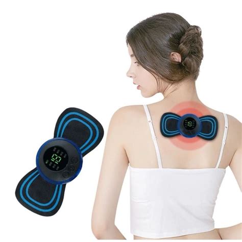 Mini Massageador Elétrico Portátil Cervical Ems Alivia Dores Corpo