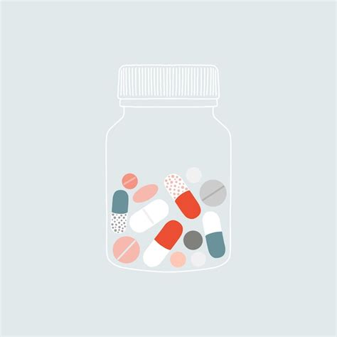 Premium Vector Pill Bottle Vector Illustration Prescription Bottle