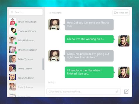 Best Images About Ui Chat On Pinterest App Design Behance And