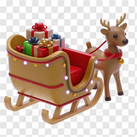 크리스마스 선물로 가득 찬 축제 3d 산타 썰매 산타의 썰매 선물 크리스마스 Png 일러스트 및 이미지 에 대한 무료 다운로드 Pngtree