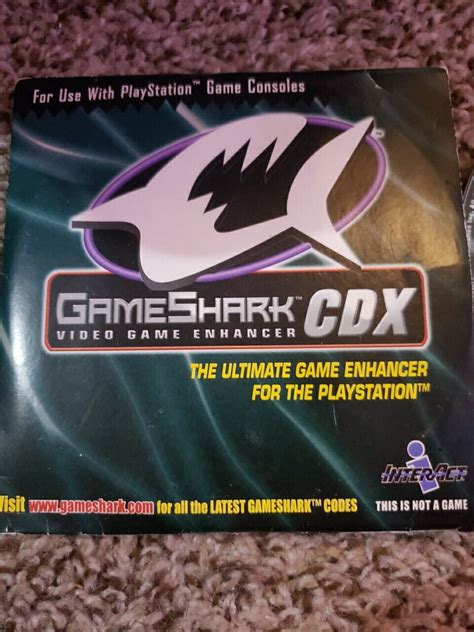 GameShark CDX Video Game Enhancer Sony PlayStation PS Version