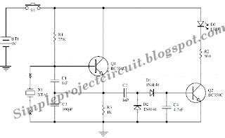 Rd EYE Simple Of XTal Tester Circuit
