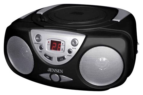 Best Buy Jensen Portable Stereo Cd Player With Am Fm Radio Black Cd 472