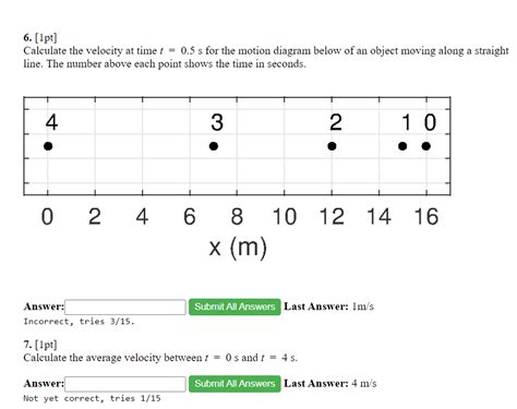Solved Pt Calculate The Velocity At Time T S For Chegg