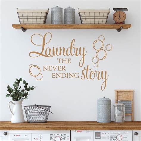 Laundry Room Wall Decal The Never Ending Story Vinyl Sign Bubbles