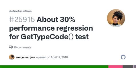 About Performance Regression For Gettypecode Test Issue