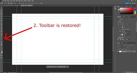 how to quickly restore missing toolbar in adobe photoshop pupuweb