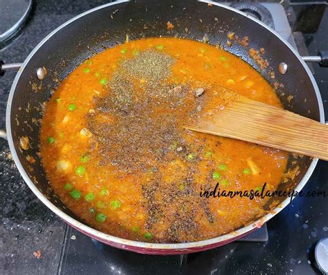 Matar Mushroom Recipe Restaurant Style Mushroom Mutter Masala Served By Deeksha