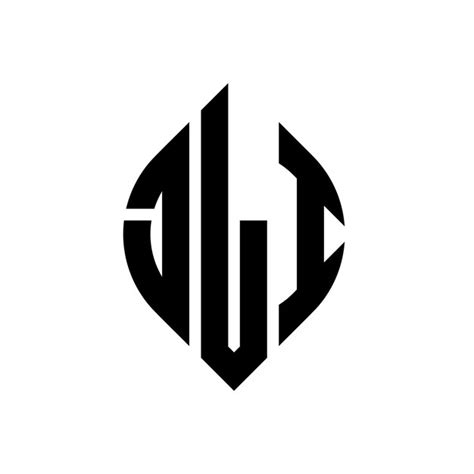 Premium Vector Jli Circle Letter Logo Design With Circle And Ellipse