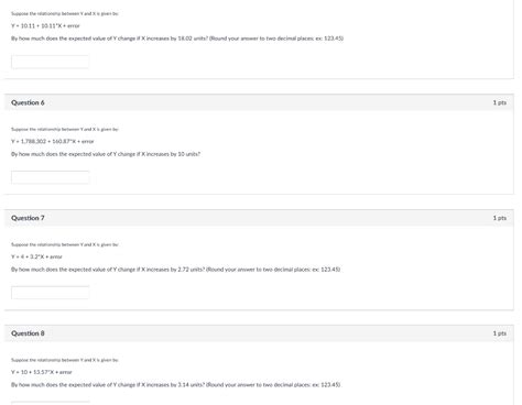 Solved Suppose The Relationship Between Y And X Is Given By Chegg Com