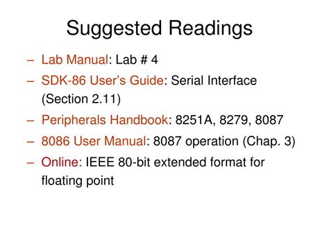 Ppt Elec4601 Microprocessor Systems Lab 4 Tutorial Powerpoint
