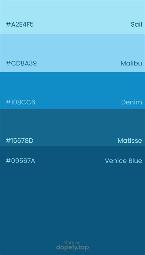 27 Best Blue Color Palettes With Names Hex Codes Artofit