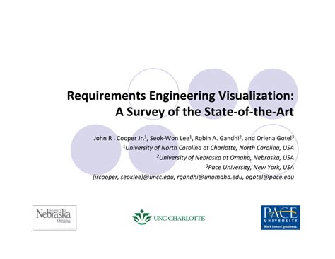 Pdf Requirements Engineering Visualization A Survey On The State Of