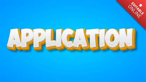 Application Text Effect Generator