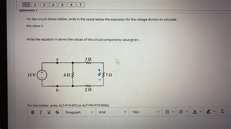 Solved 16 2 3 5 6 Question For The Circuit Shown Below Chegg Com