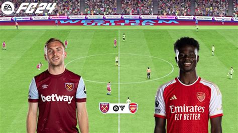 Fc 24 West Ham United Vs Arsenal Premier League Ps5™ Gameplay