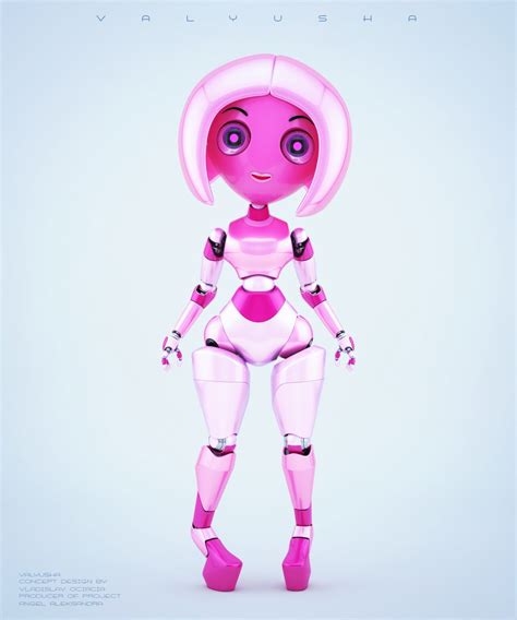 Trendy Robotic Girl Valyusha Behance Trendy Robotic Girl Valyusha Behance