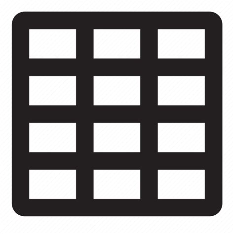 Grid Thumbnails Icon Download On Iconfinder On Iconfinder