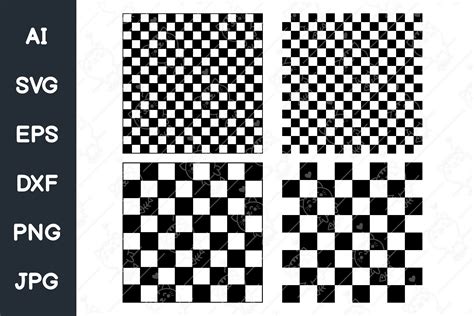 Checkerboard Stencil Svg Racing Stripe Graphic By Foxgrafy · Creative