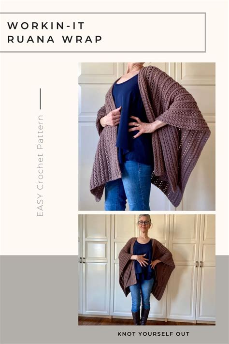 Easy Crochet Ruana Wrap Shawl Pattern Crochet Scarf Shawl Etsy