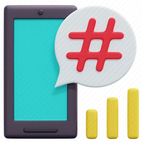 Hashtag Trending Topic Campaign Marketing Social Media 3d