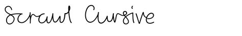Scrawl Cursive Font Webfont And Desktop Myfonts