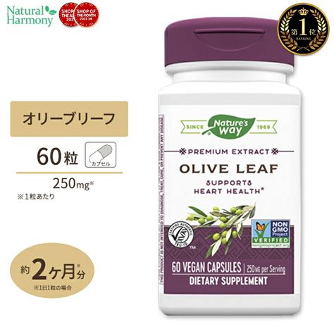 楽天市場最大 円OFFクーポンネイチャーズウェイ オリーブリーフエキス オレウロペイン 粒 Nature s way Olive Leaf Standardized