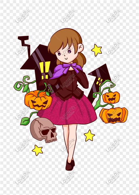 할로윈 마녀 여자 그림 Png 일러스트 무료 다운로드 Lovepik