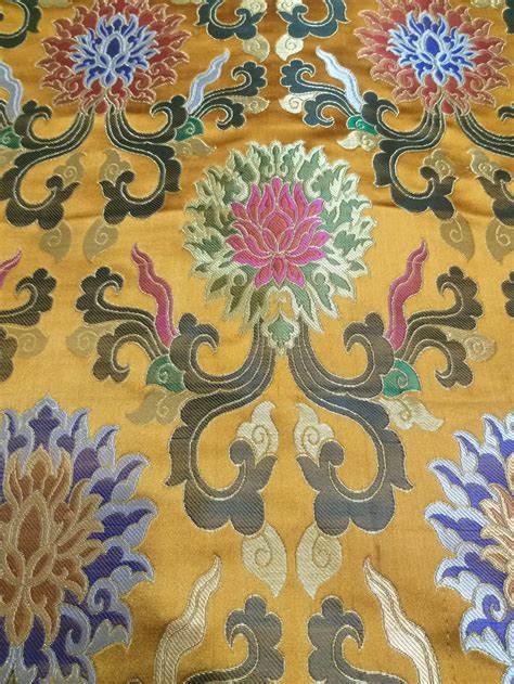 Floral Banarasi Brocade Tibetan Brocade Handmade Brocade Etsy