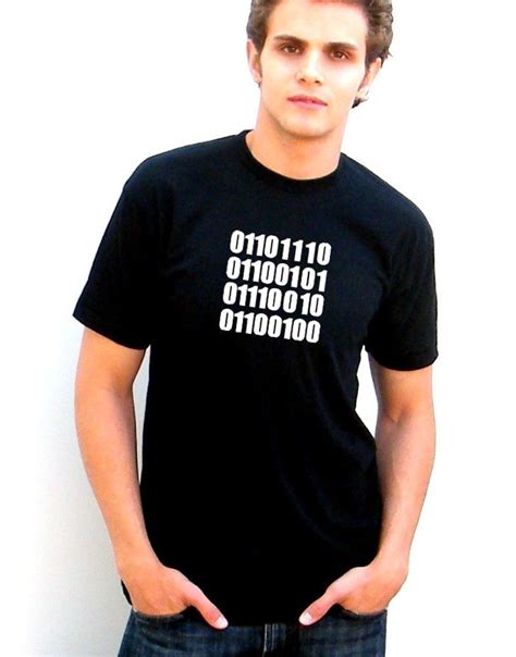 NERD In Binary Code Mens T Shirt Nerd Shirts Mens Tshirts American Apparel