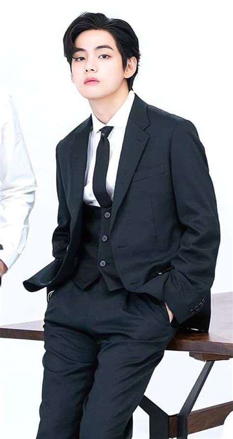 You Are My Mumma Characters Kim Taehyung Suit V In Black Suit Tae
