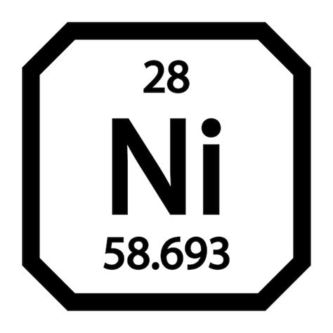 Vetor De ícone De Níquel Vetor Premium